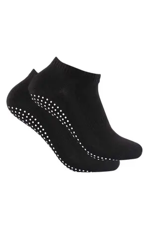 STEMS 2-pack Gripper Ankle Socks - Black