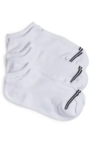 STEMS 3-pack Training Invisible Socks - White