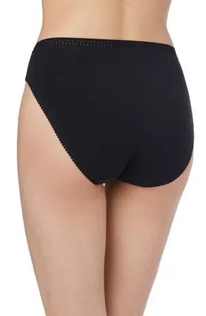 ON GOSSAMER Cabana High Cotton Briefs - Black