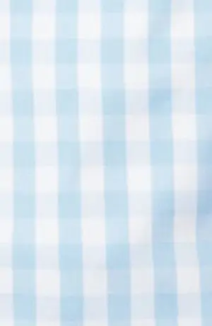 PETITE PLUME Gingham Cotton Pajama Set - Blue