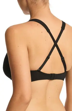 SEA LEVEL Cross Front Bra Swim Top - Black