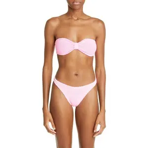 Hunza G Jean Crinkle Bandeau Two-piece Swimsuit