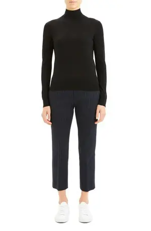 Theory Wool Blend Mock Neck Sweater