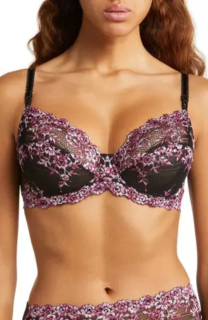 Wacoal Embrace Lace® Underwire Bra Black/ Berry Multi