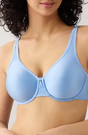Wacoal Basic Beauty Seamless Underwire Bra - Bel Air Blue