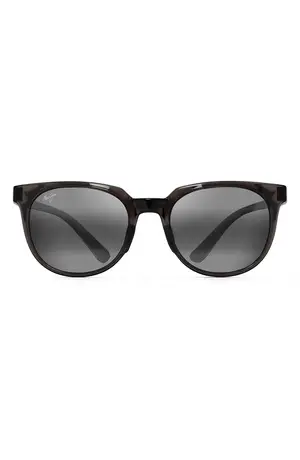 Maui Jim Maui Jim Wailua 49mm Round Sunglasses Translucent Grey