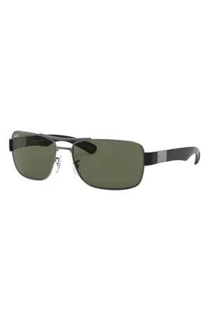 Ray-ban 64mm Polarized Square Sunglasses