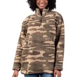 G-III SPORTS BY CARL BANKS Seattle Kraken Sherpa Quarter-zip Jacket - Camo