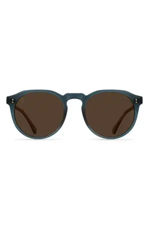 Raen Remmy Round Frame Sunglasses - Cirus/ Vibrant Brown Polar