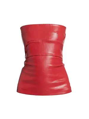 Rick Owens Bustier Strapped Top - Carnelian