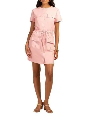 Trina Turk Women's Senna Utilitarian Mini Dress - Desert Rose  - Desert Rose