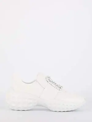 ROGER VIVIER Viv Run Light Strass Buckle Sneakers