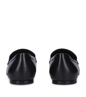 TOD'S Leather Loafers - Black