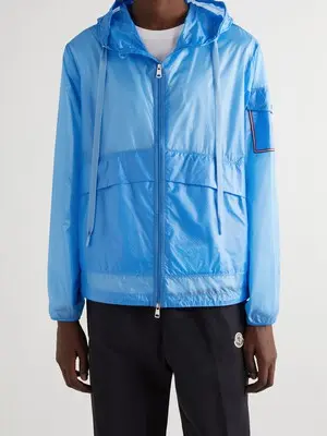 Moncler Ebizo Logo-print Nylon-ripstop Hooded Jacket