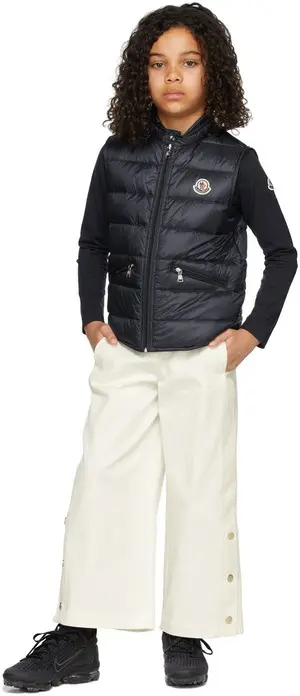 Moncler Moncler Enfant Kids Navy Down Gui Vest - 742 Navy