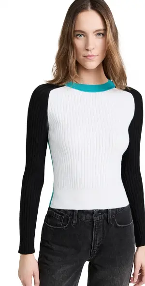 Rag & Bone Navaya Cotton Cashmere Crew Sweater