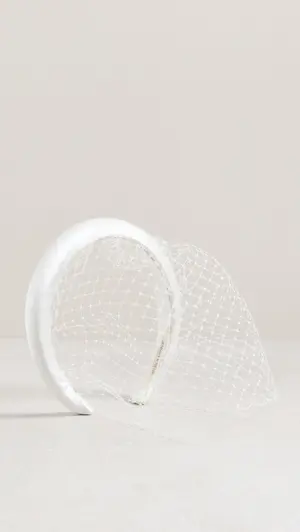 JENNIFER BEHR Tori Voilette Headband - Cream