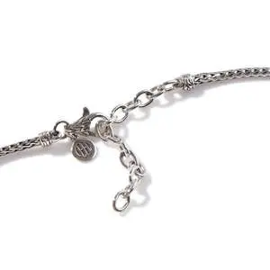 John Hardy Carved Chain Pendant Necklace Pav