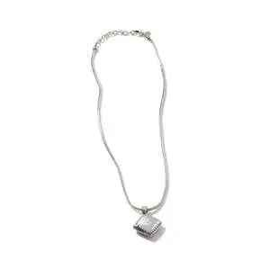 John Hardy Carved Chain Pendant Necklace Pav