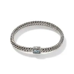 John Hardy Icon Chain Bracelet With Gemstones 6.5mm Silver