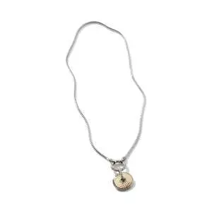 John Hardy Pendant Keyring Necklace, Gold - Silver