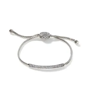 John Hardy Pave Black Diamond Slider Bracelet