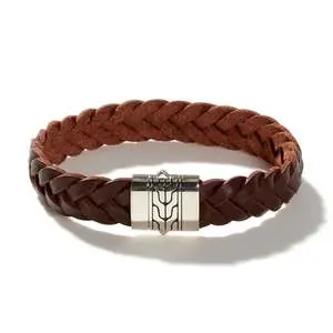 John Hardy Leather Pusher Clasp Bracelet