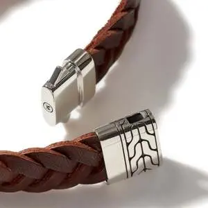 John Hardy Leather Pusher Clasp Bracelet