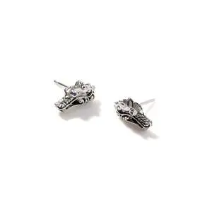 John Hardy Naga Stud Earrings - Sterling Silver