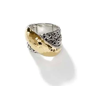 John Hardy Palu Crossover Ring, Gold - Sterling Silver