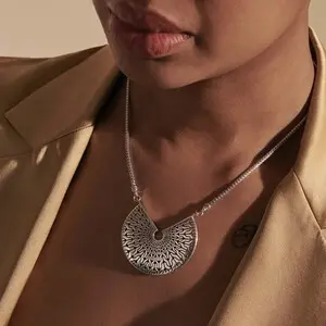 John Hardy Carved Chain Pendant Necklace