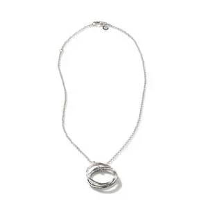 John Hardy Bamboo Pendant Necklace Pav