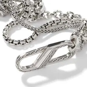 John Hardy Remix Carabiner Triple Row Chain Bracelet