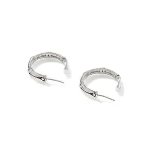 John Hardy Bamboo J Hoop Earrings Small