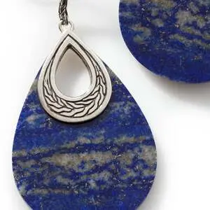John Hardy Carved Chain Teardrop Earrings