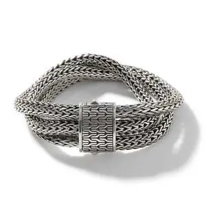 John Hardy Tiga Triple Row Bracelet - Multicolor