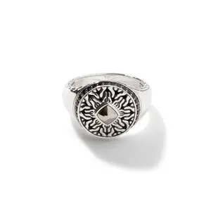 John Hardy Radial Pavé Signet Ring - Pyrite