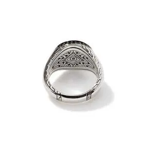 John Hardy Radial Pavé Signet Ring