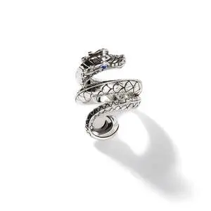 John Hardy Naga Ring With Sapphire - Sterling Silver