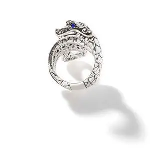 John Hardy Naga Ring With Sapphire