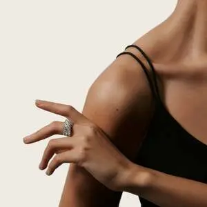 John Hardy Tiga Chain Overlap Ring