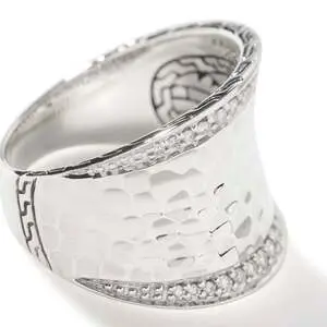 John Hardy Palu Saddle Ring With Diamonds