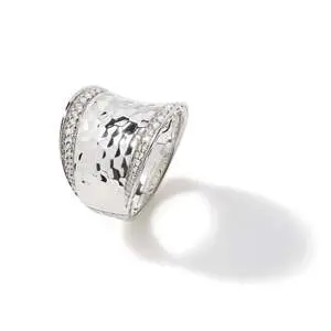 John Hardy Palu Saddle Ring With Diamonds