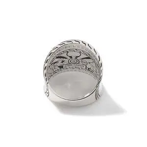 John Hardy Palu Saddle Ring With Diamonds