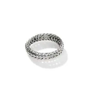 John Hardy Icon Chevron Band Ring 4.5mm Silver