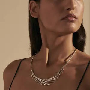 John Hardy Bamboo Fan Necklace