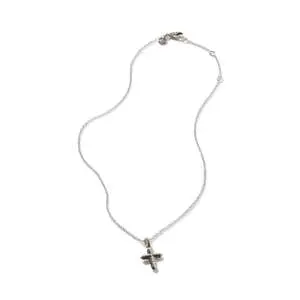 John Hardy Cross Pendant Necklace - Sterling Silver