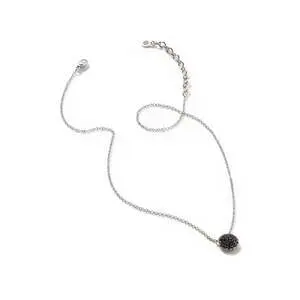 John Hardy Sterling Carved Chain Pendant Necklace