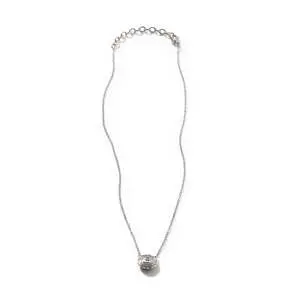 John Hardy Sterling Carved Chain Pendant Necklace