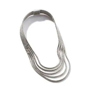 John Hardy Rata Chain Multi Row Necklace - Silver